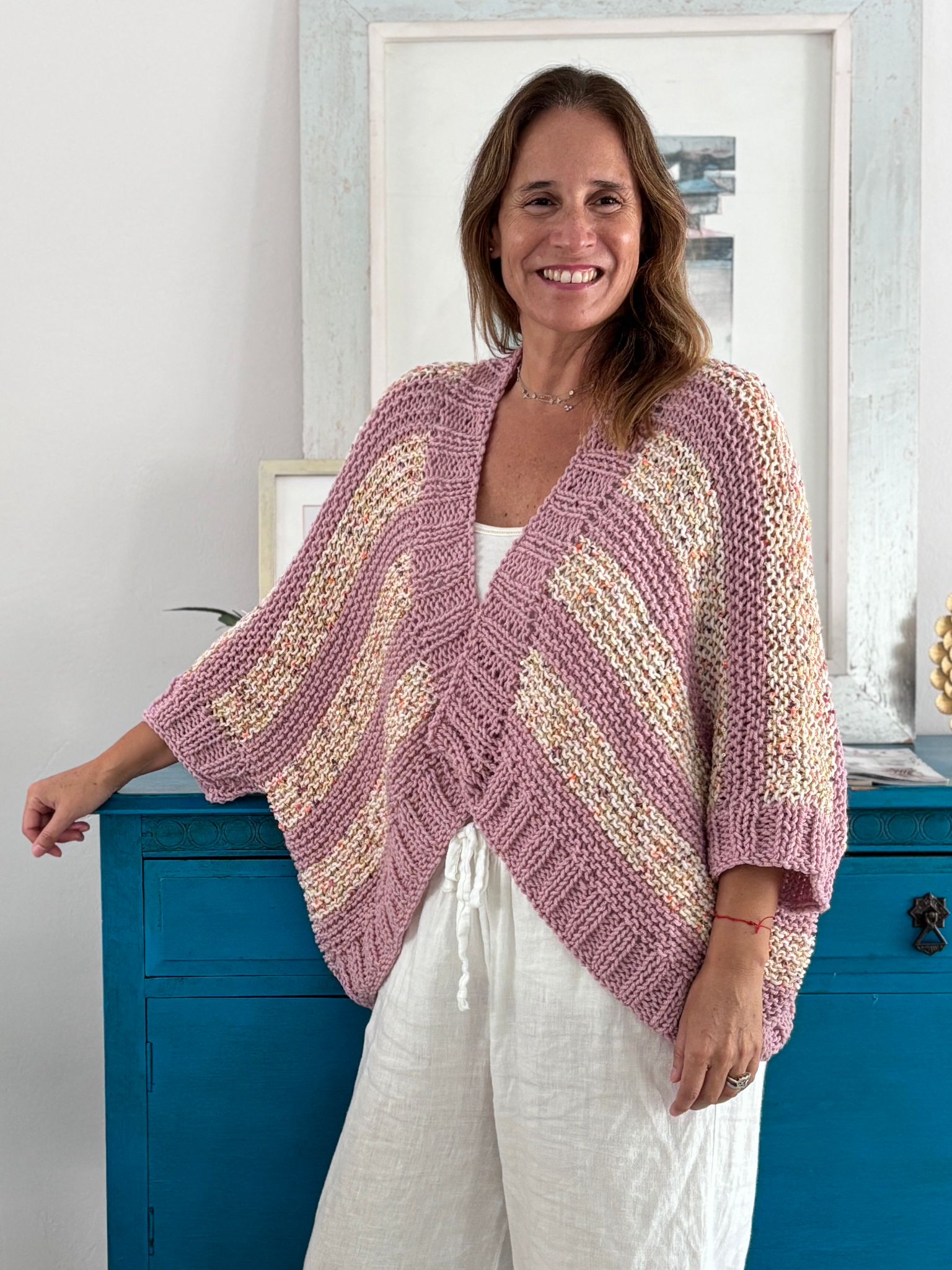 Patrón Cardigan Michelle – Inspirada Hecho a Mano